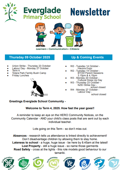 Newsletters - News & Events - Everglade School